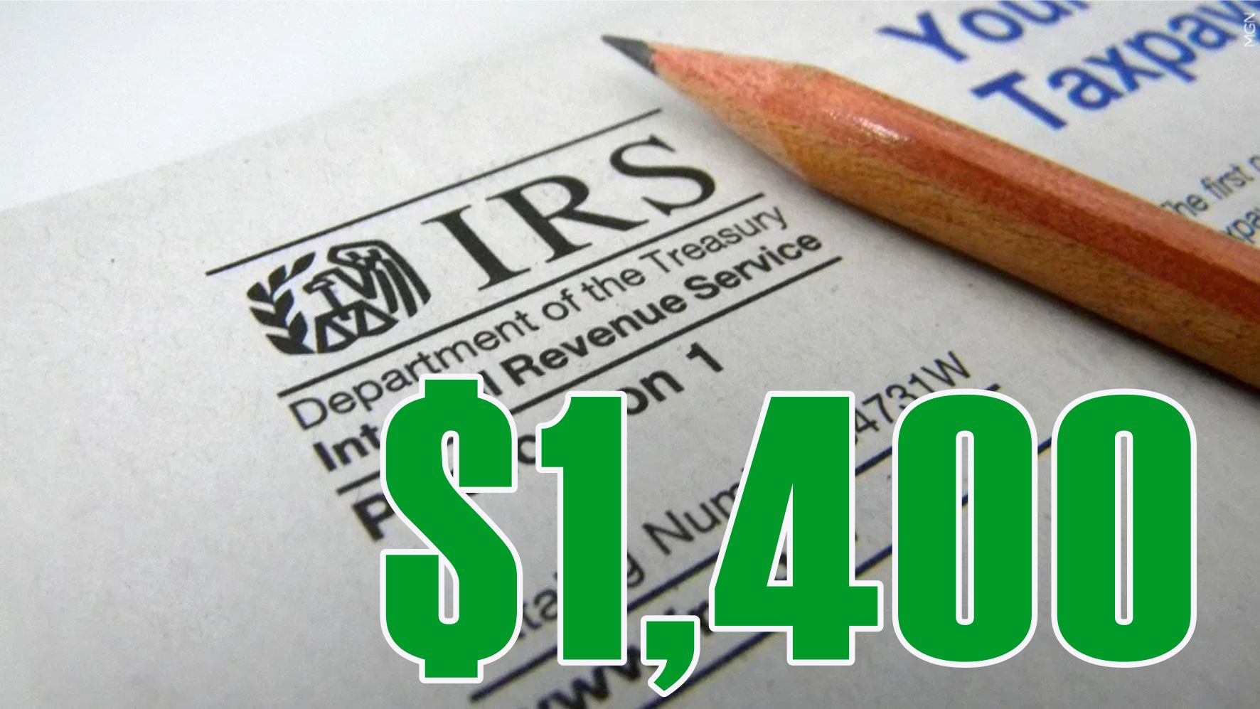 IRS, 납세자 100만 명에게 최대 1,400달러를 지급한다